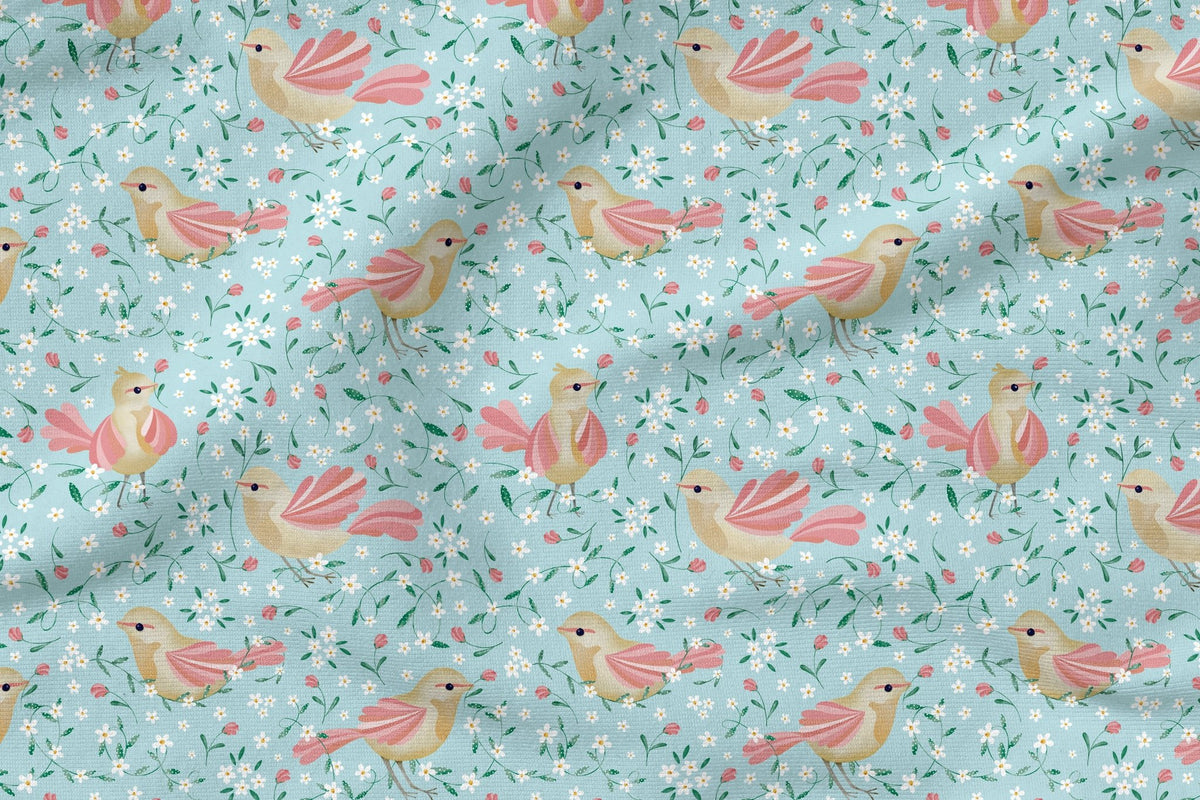 Colección Daisy bird - Tela Estampada de Algodón - Algodón Textiles